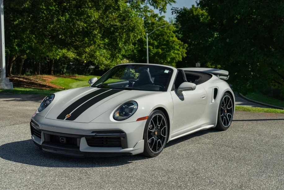Porsche 911 Turbo S Convertible White