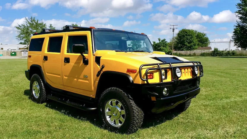 Hummer H3 Yellow Lifted